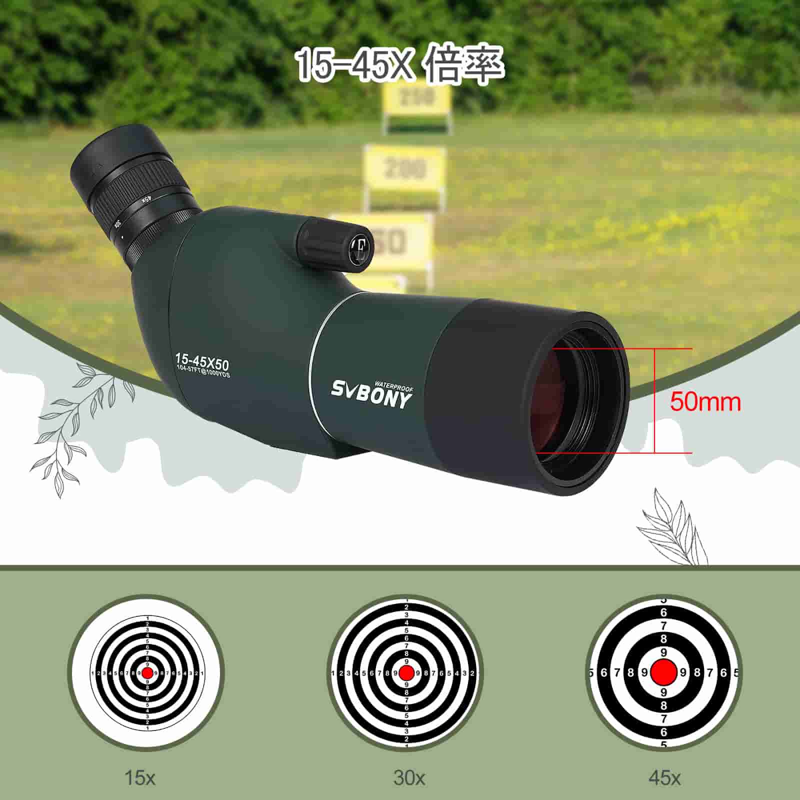 SVBONY SV28 Plus フィールドスコープ 野鳥観察 アーチェリー用 三脚Bluetooth付き