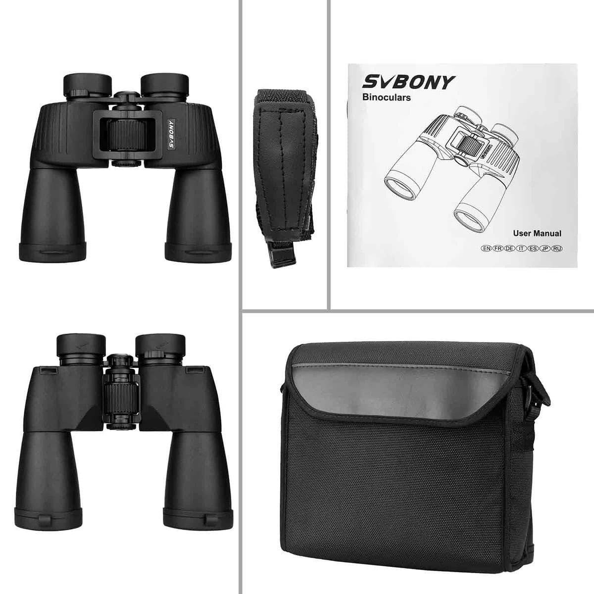 SVBONY SA204 10x50 ポロ 双眼鏡 ネックストラップ付き 天体観測用